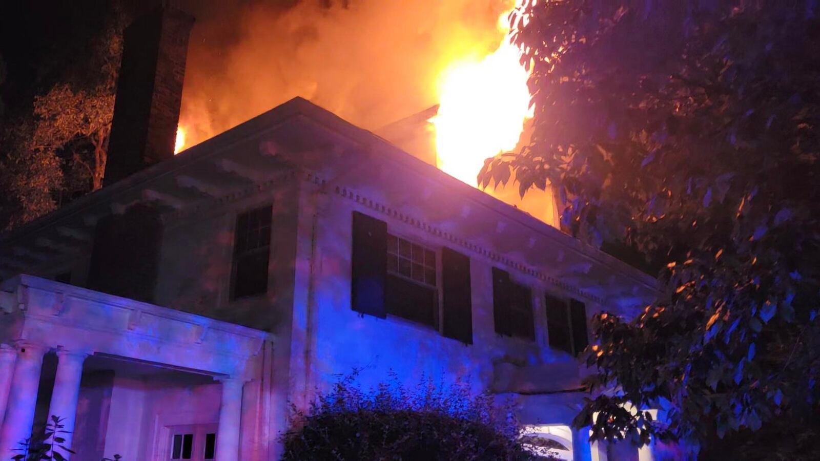 Elderly Couple Escapes Massive House Fire In Kansas City